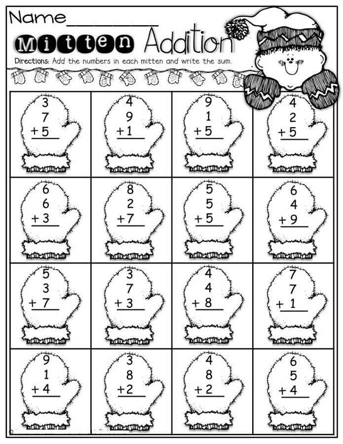 3 Addends Worksheets Printable Activity Shelter