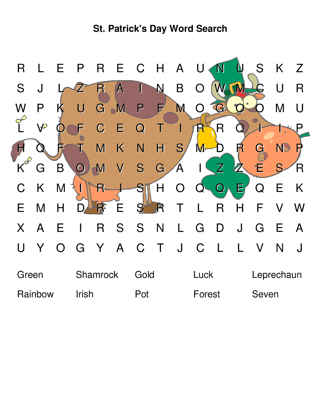 Free Kid Word Searches Activity Shelter