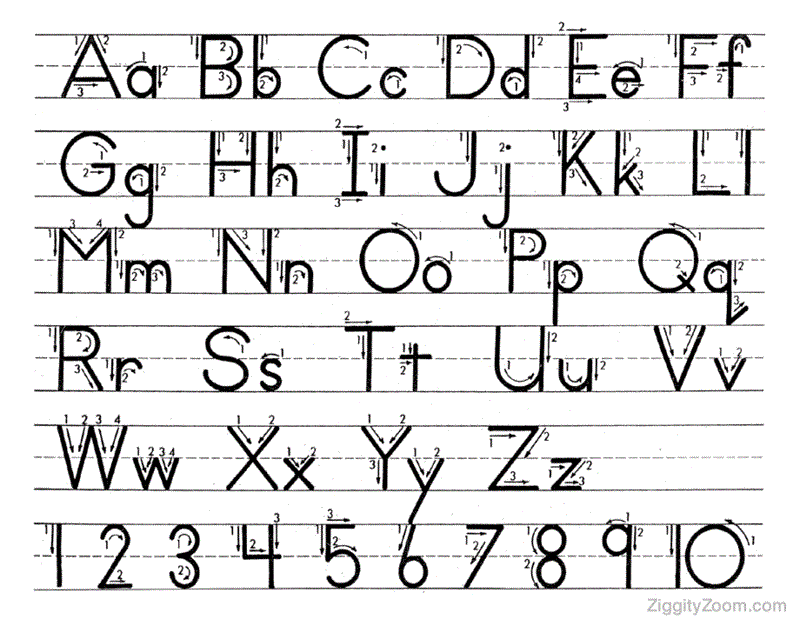 Printable Abc Trace Sheets Printable World Holiday