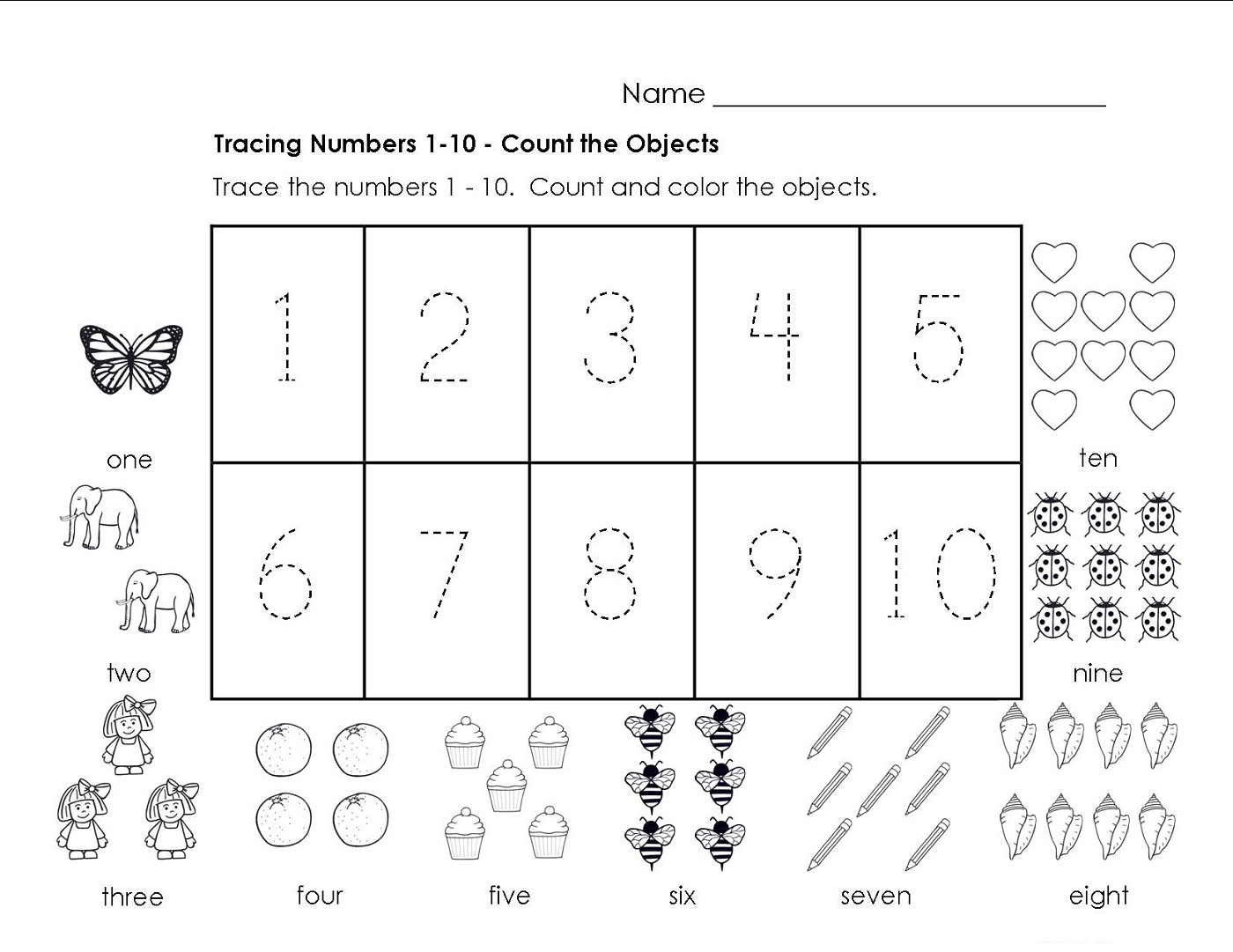 Traceable Numbers 1-10 Worksheets to Print | Activity Shelter Traceable Numbers 1-10 Worksheets to Print | Activity Shelter