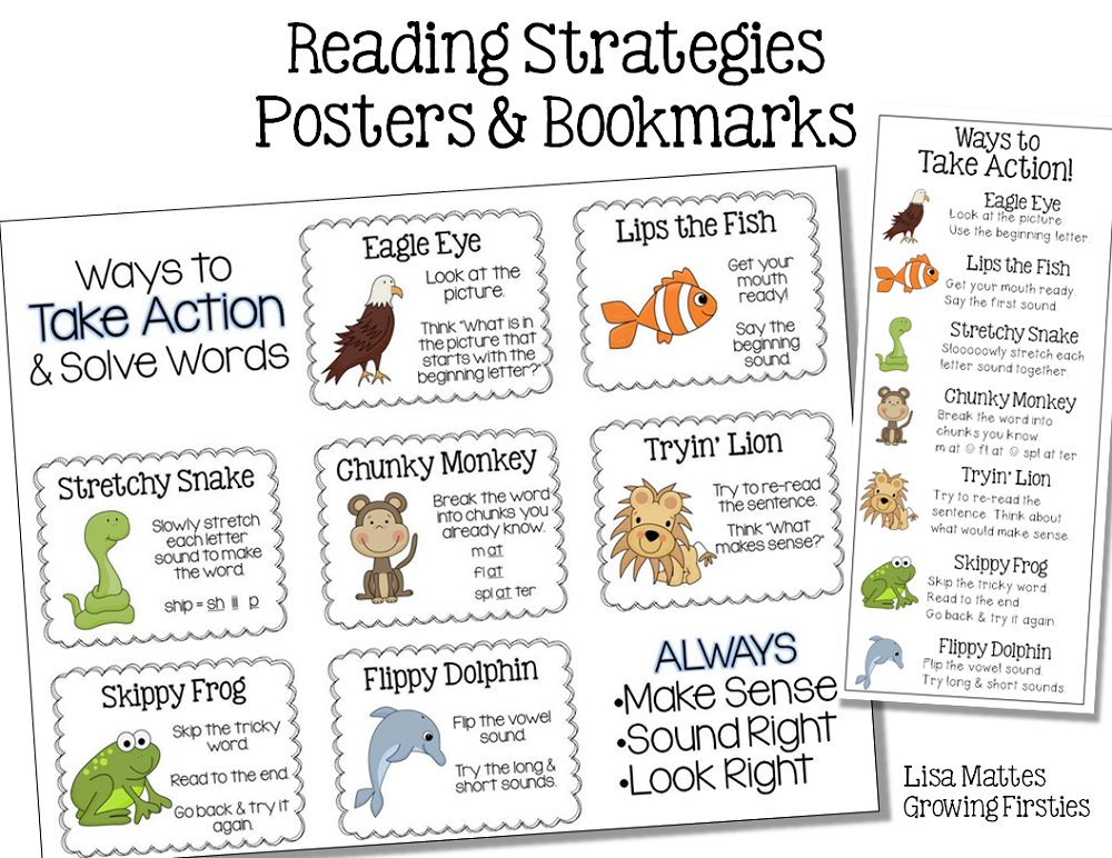Reading Strategies Printable Activity Shelter