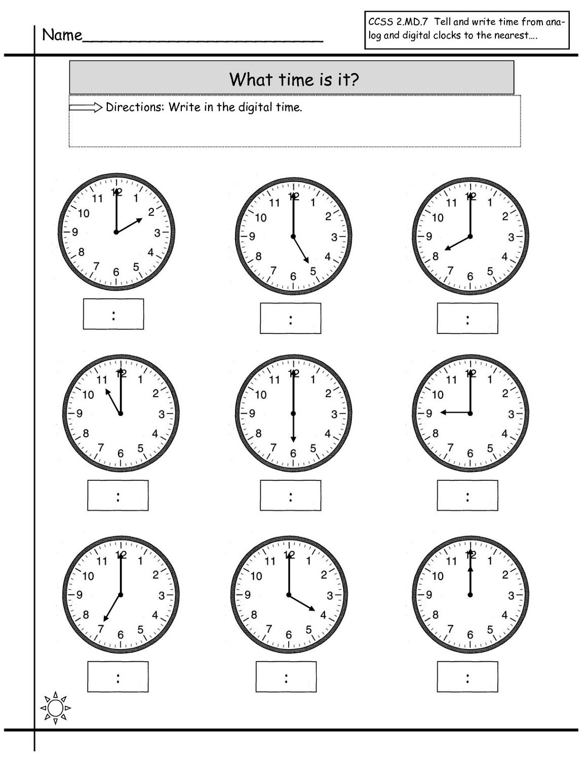 Telling Time By The Hour Worksheet Telling Time Worksheets Devyn 