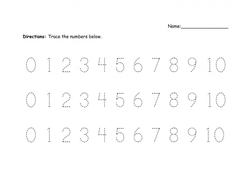 Number Tracer Pages For Kids Activity Shelter Number Tracer Pages For Kids Activity Shelter