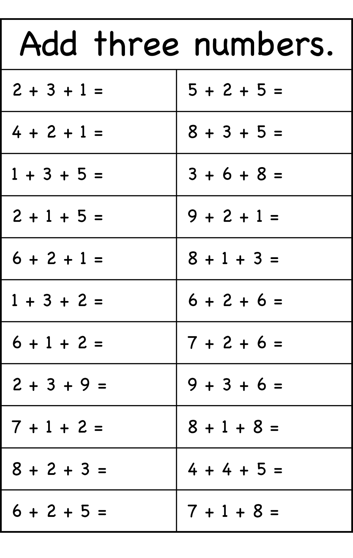 Free Number Worksheets Printable Activity Shelter Free Number Worksheets Printable Activity Shelter