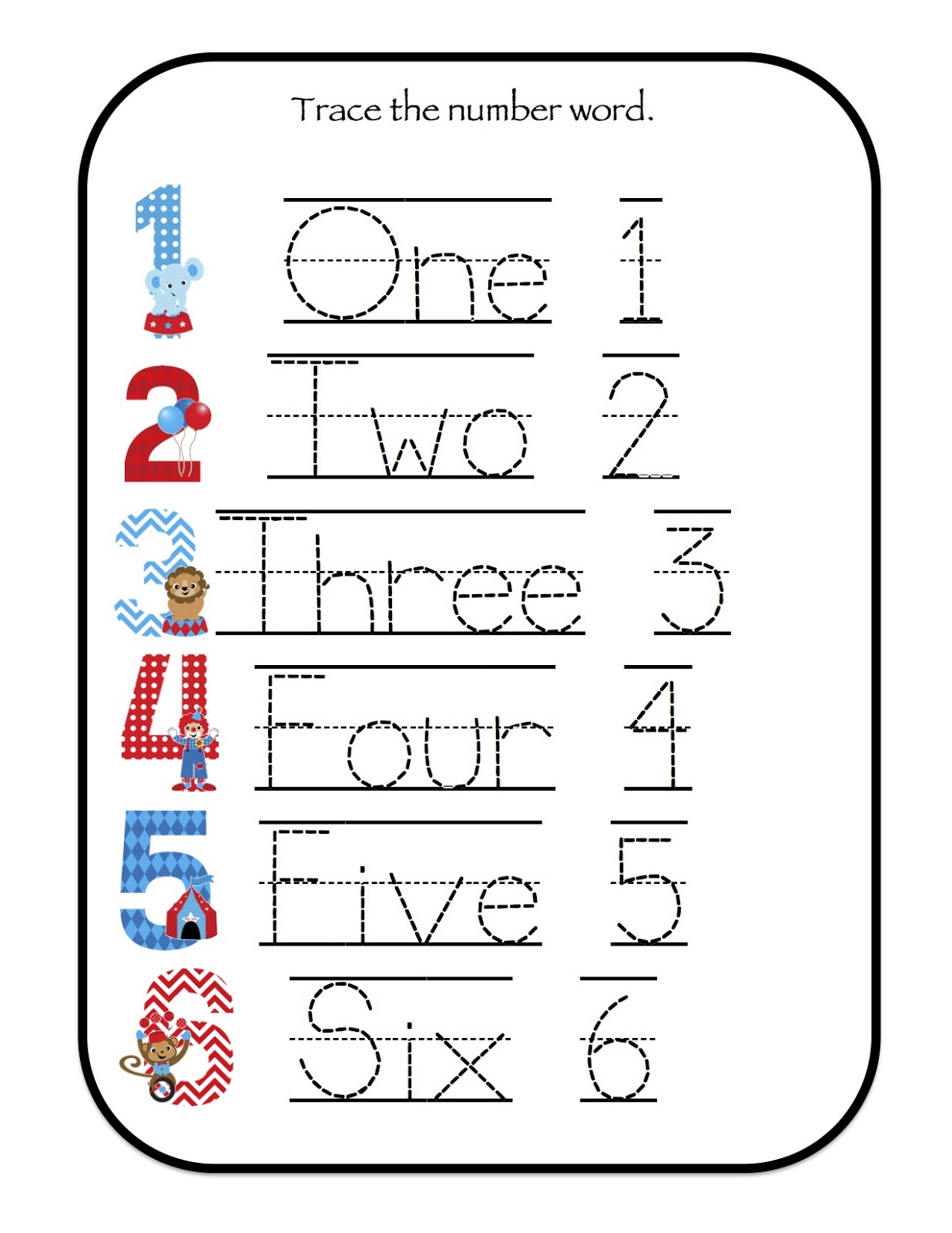 Trace Numbers 1-10 | Activity Shelter