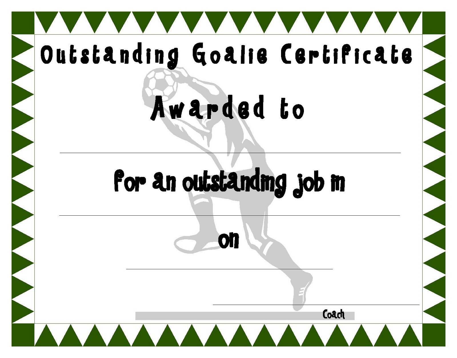 Soccer Certificate Templates Activity Shelter