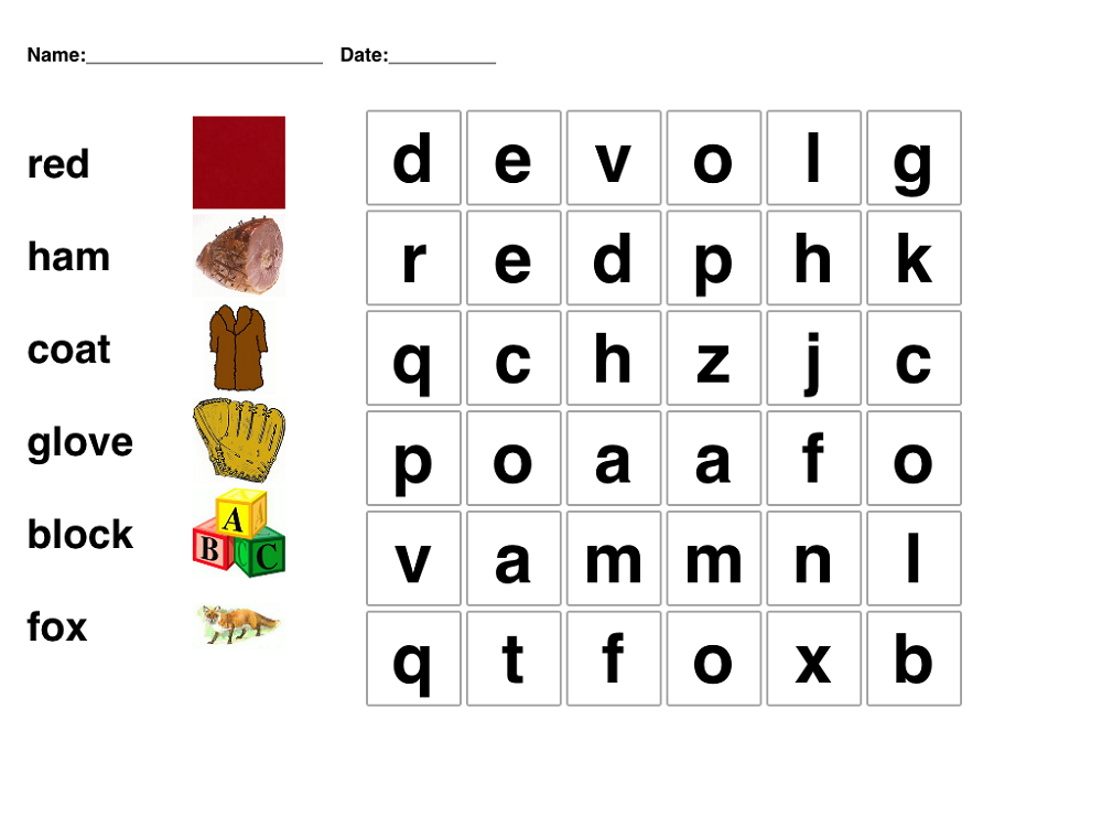 Kids Word Search Puzzles Activity Shelter
