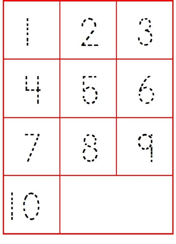 Trace The Numbers Worksheets Activity Shelter Trace Letters 