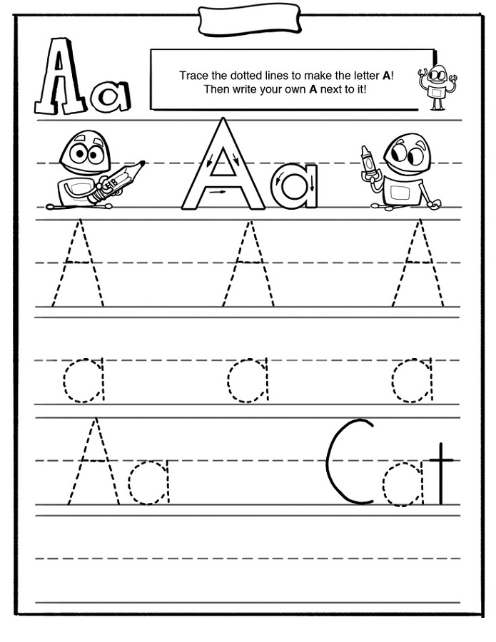 Alphabet Trace Printable Alphabet Trace Printable