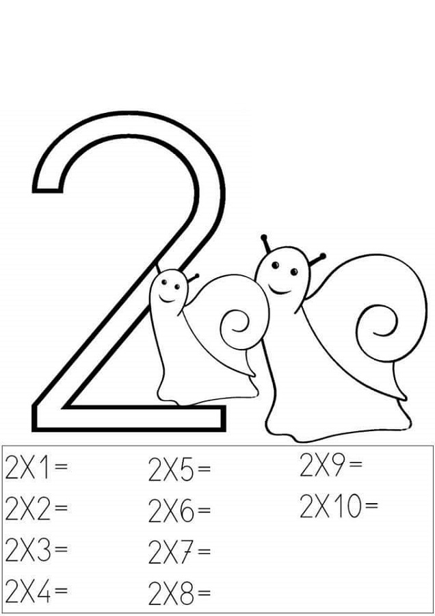 Free 2 Times Table Worksheets Activity Shelter