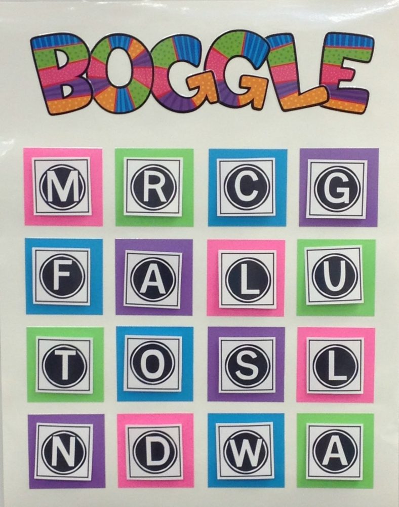 Fun Boggle Word Games Activity Shelter