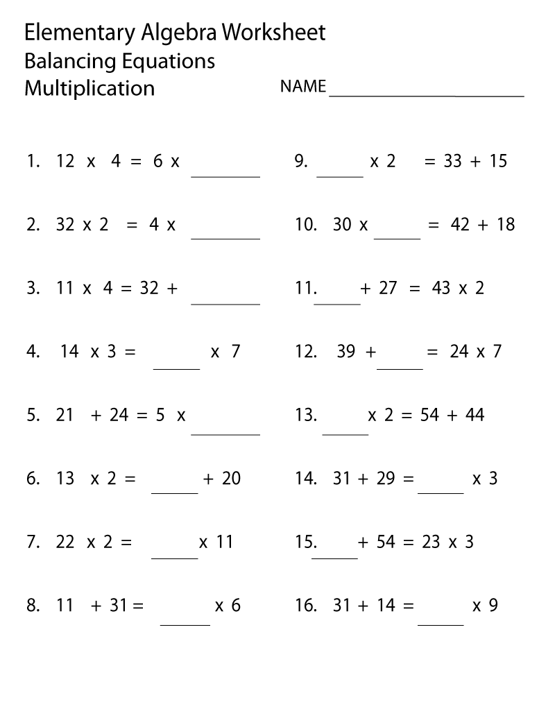 Printable Worksheets For Elementary